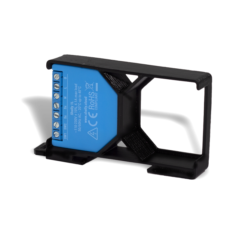 Double rail adapter DIN for Shelly Plus 1/1PM/2PM, Shelly Dimmer ...