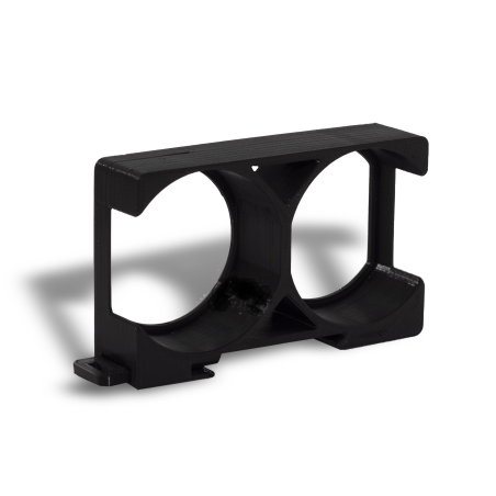 Double rail adapter DIN for Shelly 1 and Shelly 1PM smart relay