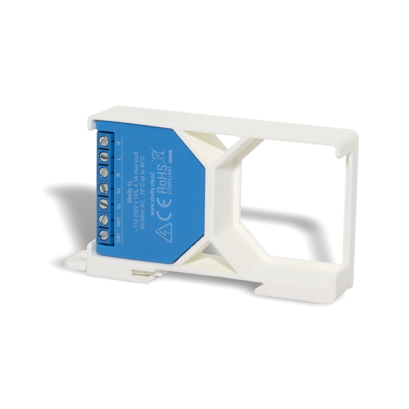 Double rail adapter DIN for Shelly Plus 1/1PM/2PM, Shelly Dimmer ...