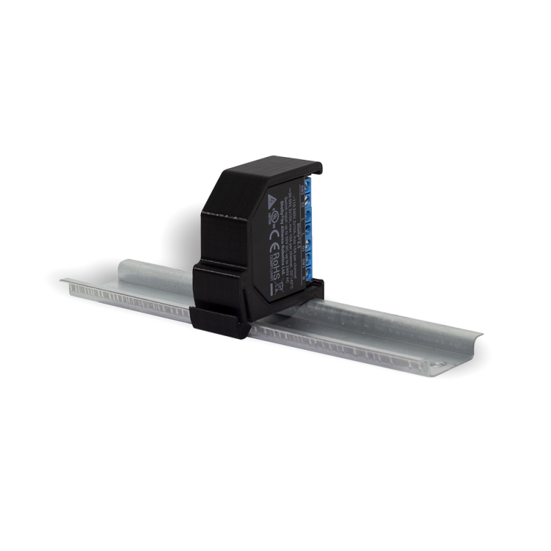 DIN Mini Rail Adapter for Shelly 2.5 and Shelly EM Smart Relay