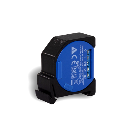 DIN Mini Rail Adapter for Shelly 1 and Shelly 1PM Smart Relay